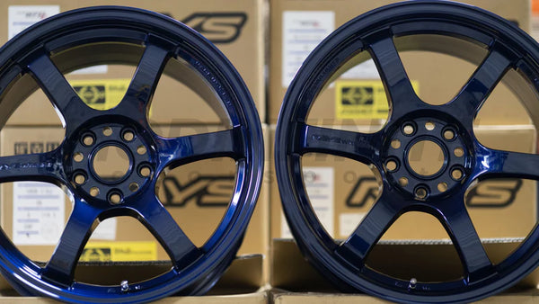 Gramlights 57DR 18x9.5 +22 5x114.3 Eternal Blue Pearl Wheels *Set of 4 ...