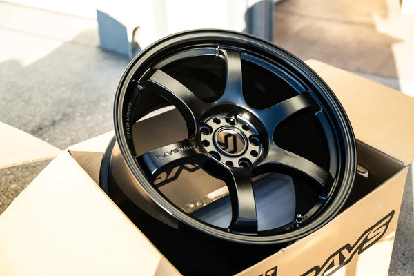 Gramlights 57DR 17x9 +38 5x100 Semi-Gloss Black Wheels *Set of 4 ...