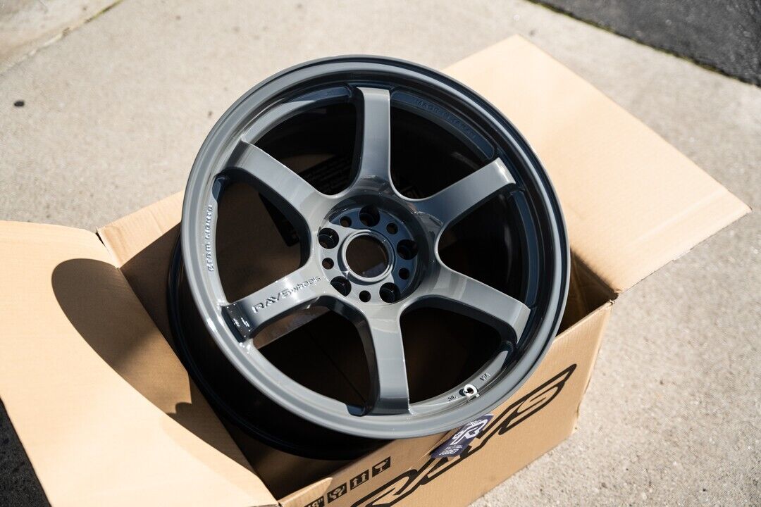 Gramlights 57DR 18x9.5 +22 5x114.3 Glossy Gray Wheels *Set of 4 ...