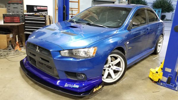 Battle Aero 2008-2015 Mitsubishi Evo X Chassis-Mount Splitter ...