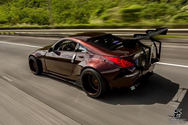 Battle Aero Nissan Z33 350Z Swan-Neck Chassis-Mount Wing Kit ...